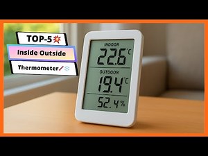 ✅ Top 5 Best Inside Outside Thermometer 2025 🌡️ | Top Wireless Weather Station Review 🔥🌤️