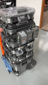FLEX just one upped Milwaukee Packout. Everyone loves Packout, but it was missing something which lead to a popular third party accessory scene. FLEX has done its research and made the STACK PACK system. It is like Packout on Steroids. They have innovated and beat Milwaukee at their own game. Packout is just a closed storage system that interconnects. The Stack Pack is an interconnecting storage system that makes use of both the inside and outside of the box. By adding accessories you can hold t