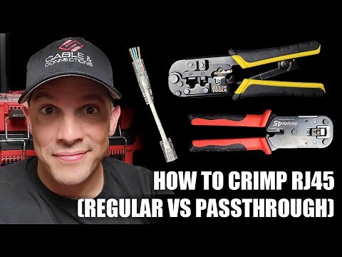 How To Crimp RJ45 Mod Plugs (Passthrough vs Regular)