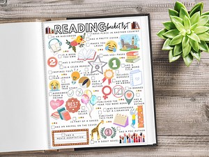 Printable Reading Bucket List: Book Challenge (PDF Download) - Etsy