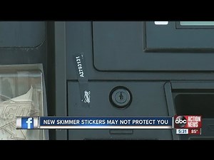 Anti-skimming stickers at pumps may not protect you