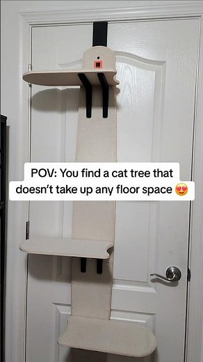 POV: You find a cat tree that doesn't take up any floor space 😍