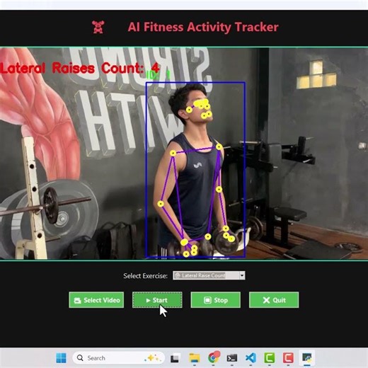 🏋️‍♂️💪🤖AI Fitness Tracking & Lateral Raise Repetition Counter