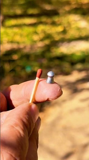 Extreme Accuracy! Air Pellet vs Tiny Matchstick#airgun #airrifleshooting