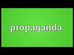 Propaganda Meaning