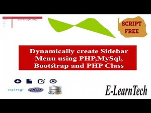 How to Build Dynamic Sidebar Menus and Sub Menu Using Boostrap CSS, PHP and MYSQL-PDO