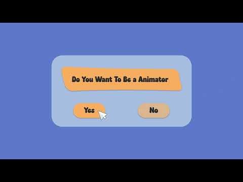 Yes & No Click Animation | Motion Graphics Practice