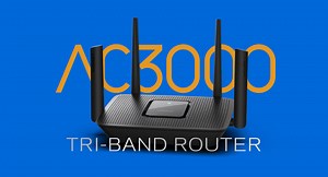 Open Box Linksys Max Stream Tri Band AC3000 WiFi Router, Black (MR9000)