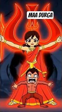 जब बुरी नीयत रुके देवी शक्ति से 🔥 (Divine Protection) maa durga #shorts #animation