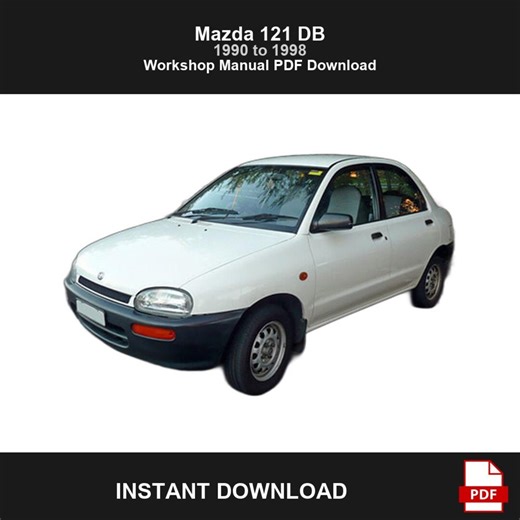 Mazda 121 DB Repair Manual PDF Download, Workshop & Service Manual, Maintenance, 1990 to 1998 - Etsy