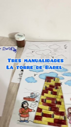 Manualidades de la Torre de Babel para Niños Creativos