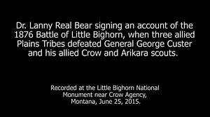 Lanny Real Bird Demonstrates Plains Indian Sign Langage