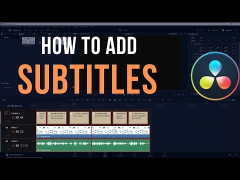 How to Add Subtitles in DaVinci Resolve 18