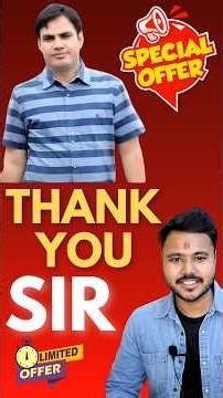 Thank you Pawan rao sir for this secret offer 🫴🔥🌟 ! #shorts #cgl #viral #sscpreparation #ssc #ssccgl