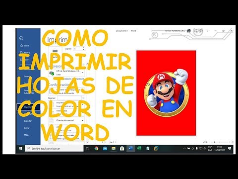 PRINT COLOR BACKGROUND | SETTING THE COLOR SHEET IN WORD FOR PRINTING (EXERCISE 24)