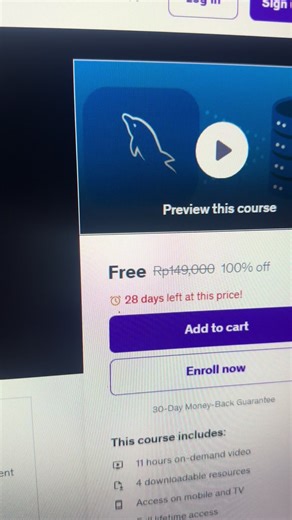 info free course mysql from beginner to advance buat kebutuhan belajar, ada sertifikatnya juga #mysql #database #dataanalytics