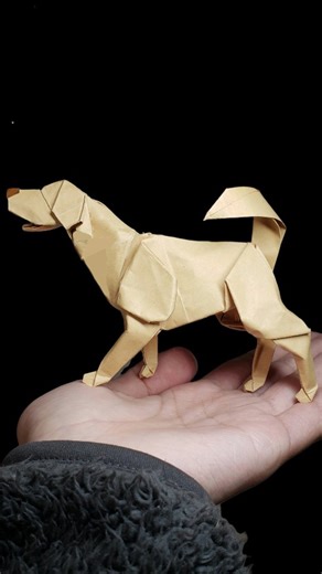 京ちゃんORIGAMI | Origami Labrador Retriever Folded by me (@kyo_chan_origami ) Designed by @genorigami Paper size: 35 cm From “Spirits of Origami” 📚... | Instagram