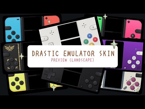 DraStic Emulator Skin Preview (Landscape) | Cute & Realistic Skins | Mobile Gaming