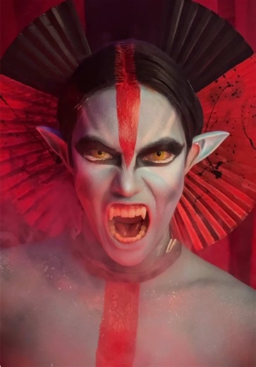 AVATAR FIRE & ASH inspired look 🔥 #makeup #makeupbysidd #nepali #avatarfireandash #nepal