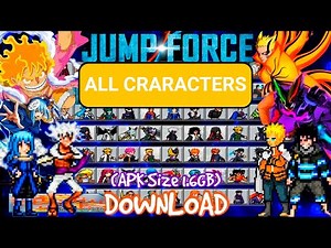 ✅ NUEVO!! JUMP FORCE MUGEN v10 para Android - TODOS LOS PERSONAJES
