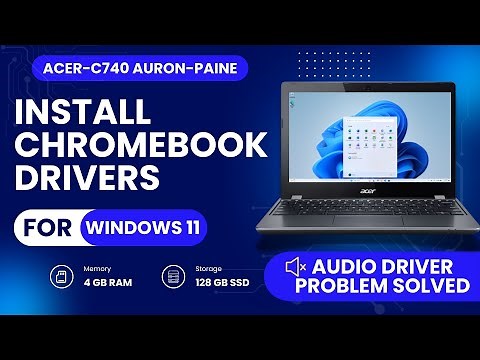 How to Download & Install Any Chromebook Drivers for Windows10,11| Acer Chromebook Sound, touchpad