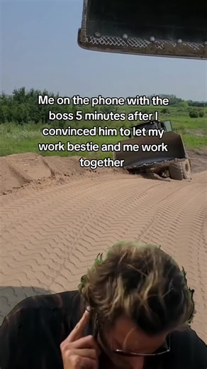 His fault for letting us work together he knows better 🫠 #work #construction #fyp #bluecollar #heavyequipment #satire #excavator #CapCut