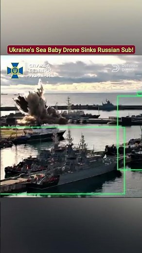 Ukraine's Underwater Drone Hits Russian Submarine!