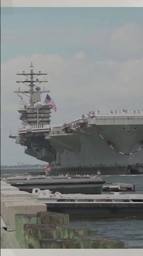 The Nimitz-class aircraft carrier USS Dwight D. Eisenhower CVN-69 returns. July 18, 2021. 🫡🇺🇲⚓