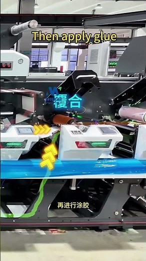 Multi-Layer Logistics Label Printing Laminating and Die Cutting Line