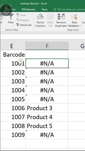 VLOOKUP if Error #excel #vlookup #iferror #vlookuperror