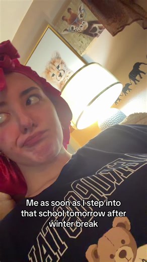 And I BETTER NOT have homework this entire week.😭 #school #dancemoms #winterbreak #trending #fyp