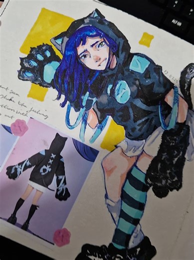 still figuring out the best way to draw fluffy things with my markers