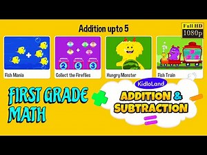 ➕Kidloland Addition and Subtraction Games for Kids | Fun Math Game | Addition Upto 5