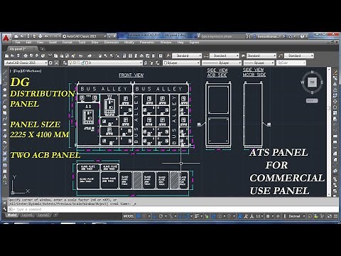 DG Distribution panel || Ats panel drawing || Acb panel || LT panel Design with AutoCAD Electrical