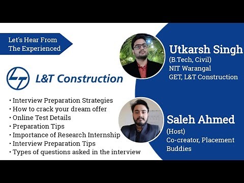 L&T Construction Interview Experience | Civil | | Let's Hear From The Experienced Episode 13 | #L&T