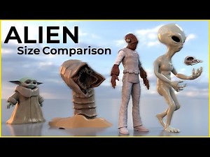 Alien Size Comparison | Size Comparison | Biggest Aliens 👽