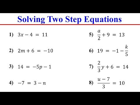 Solving Two Step Equations │Algebra