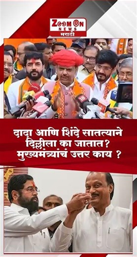 दादा आणि शिंदे सातत्याने दिल्लीला का जातात मुख्यमंत्र्यांचं उत्तर काय
