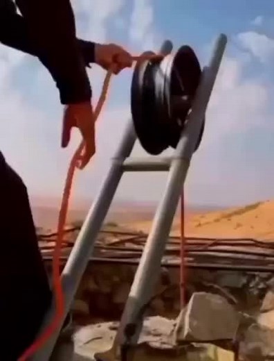 Operating a Large Spool Device Outdoors