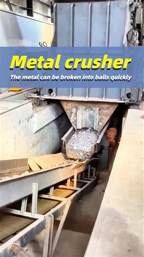 Waste Metal Turns to Pieces in Seconds! Check Out the Power of the Metal Crusher#metalshredder
