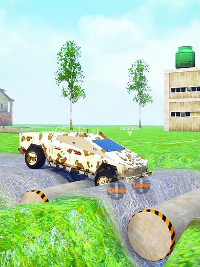 Spintires: Mudrunner.A large car drives through a difficult road. Gameplay /ep896