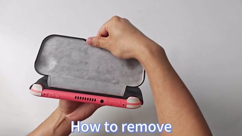 Slim Hard Case for Switch Lite - Flip Cover, Detachable Magnetic Cover Shell, 360° All-Around Protection for Nintendo Switch Lite 2019 (Dark Grey)