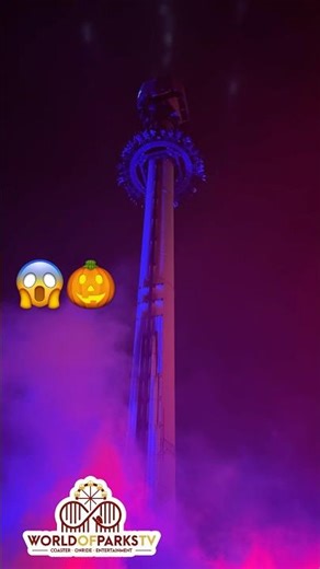 High Fall - Movie Park Free Fall Tower beim Halloween Horror Festival 2025 #shorts #freefalltower