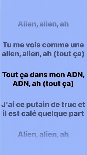 Aya nakamura - alien - paroles