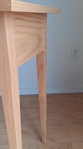 Handmade Solid Oak Shaker Bedside Table: Classic Nightstand - Etsy