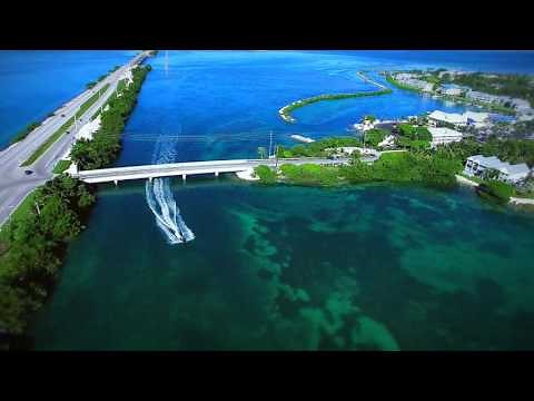 Aerial footage of Duck Key, Florida