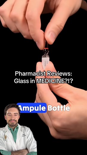 Can glass be in your medication? Let’s review why ampules can be safely used. #hospital #ampule #pharmacy #millennialrx #nurse | MillennialRx