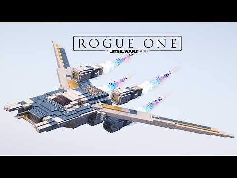 Working Star Wars U-Wing starfighter in Minecraft Clockwork!