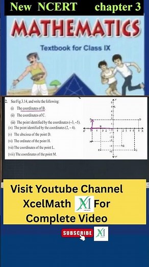 Mastering Coordinate Geometry| Class 9th Maths Chapter 3| New NCERT Ex 3.1& 3.2 | #shorts