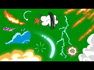 Green Screen Anime & Cartoon Effects Animation | No Copyright